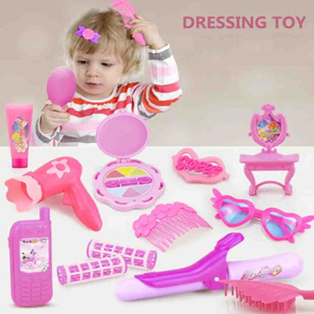 SNNROO Makeup Set for Girls Pretend Play with a Carrying Case Washable ...