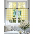 Blue Fish Sheer Curtains for Living Room Bedroom Summer Lemon Mint ...