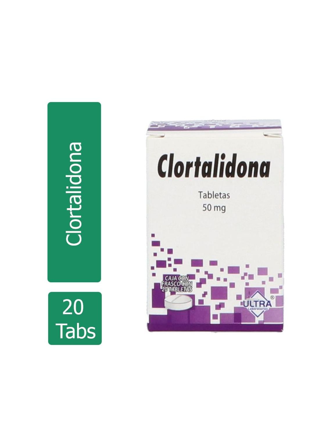 Clortalidon 50 mg Caja Con 30 Tabletas Ultra Laboratorios TABLETA ...