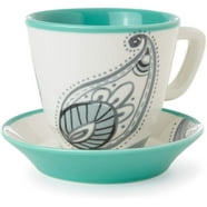 Ceramic Sugar Skull Teacup and Saucer Set in Gift Box - Walmart.com