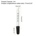 Uxcell Eye Dropper, 1pcs 1ml Glass Bent Tip Dropper with Rubber Bulb ...