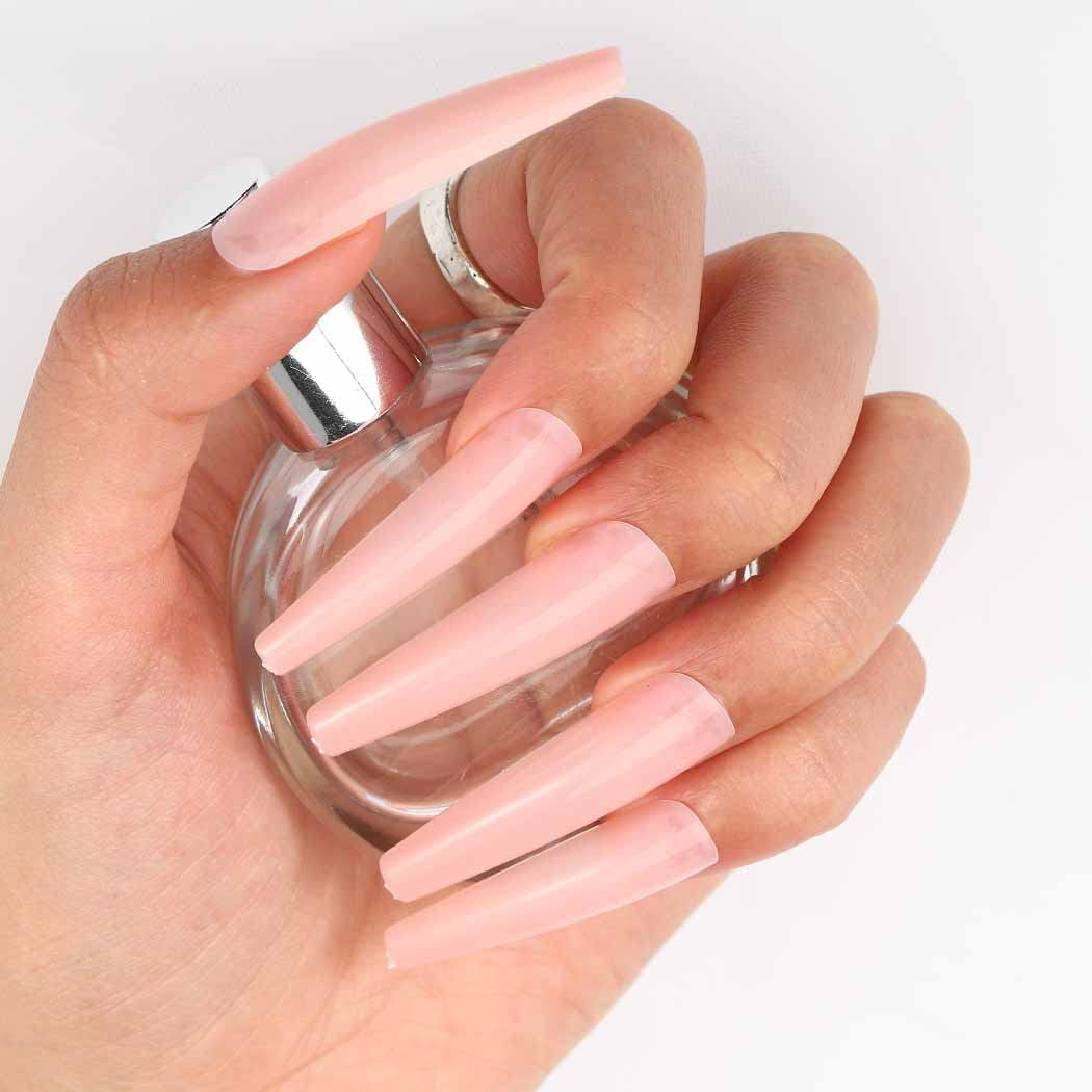 Baby Pink Acrylic Nails Tumblr