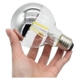 Half Light Bulb 4 Watt G80/G25 4W(40W Equivalent) E27 Base LED Filament ...