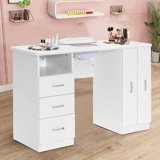 Artist Hand Salon Nail Manicure Table with Dust Collector, Storage ...