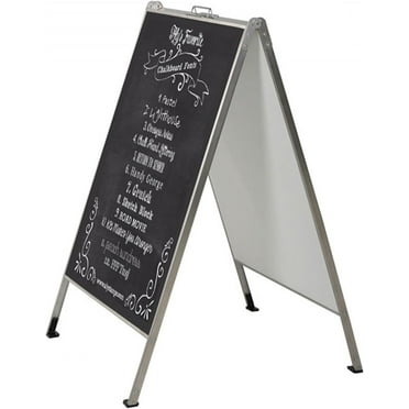 M&T Displays Black Street SignPro Board, Weatherproof A-Frame Sidewalk ...