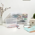 Novelinks Stackable Plastic Storage Boxes, Clear Organizer for Crafts ...