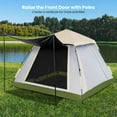 Gymax Waterproof Automatic Pop-up Tent for 2-4 Persons with Removable Rainfly & Carrying Bag ...