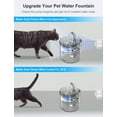 HAPUP Cat Fountain Sensor Motion Sensor Cat Water Fountain Automatic ...