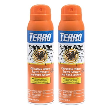 TERRO Spider Cobweb Repellent and Eliminator Spray, 32 Fluid Ounce ...