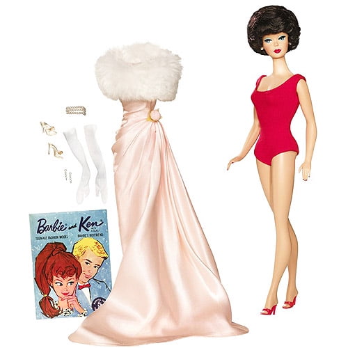 Barbie 1962 Brunette Bubble Cut Collector Doll - Pink Label My Favorite ...