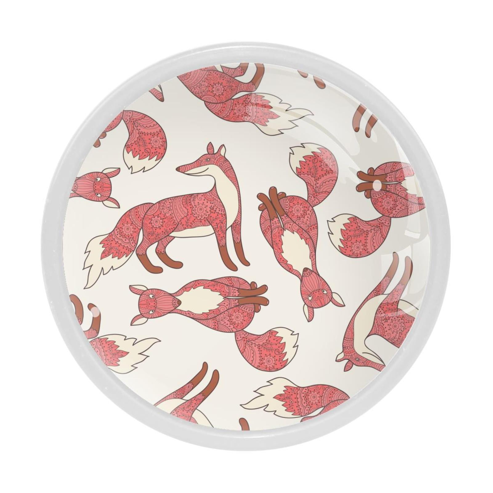 4 Pcs Fox Knobs for Kitchen Cabinet Cupboard Dresser Bookcase Drawer ...