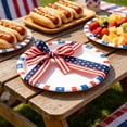 2Pcs Wired Decorative Ribbons, Patriotic Fabric Rolls, 4th of July Red ...