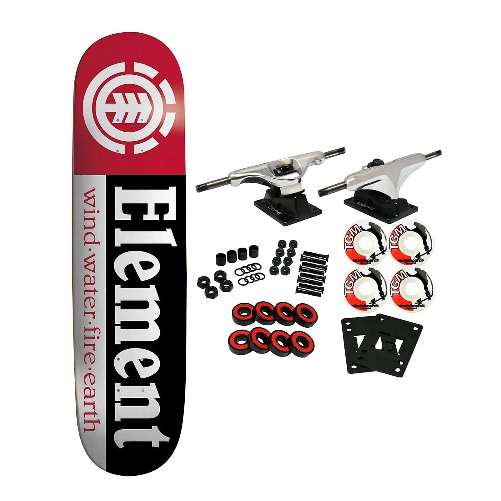ELEMENT Skateboards SECTION, monopatín completo, ruedas negras Raw Trucks de 52 mm | Walmart en ...