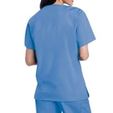 ScrubZone by Landau Women's Plus V-Neck Scrub Top, Style 70221 ...