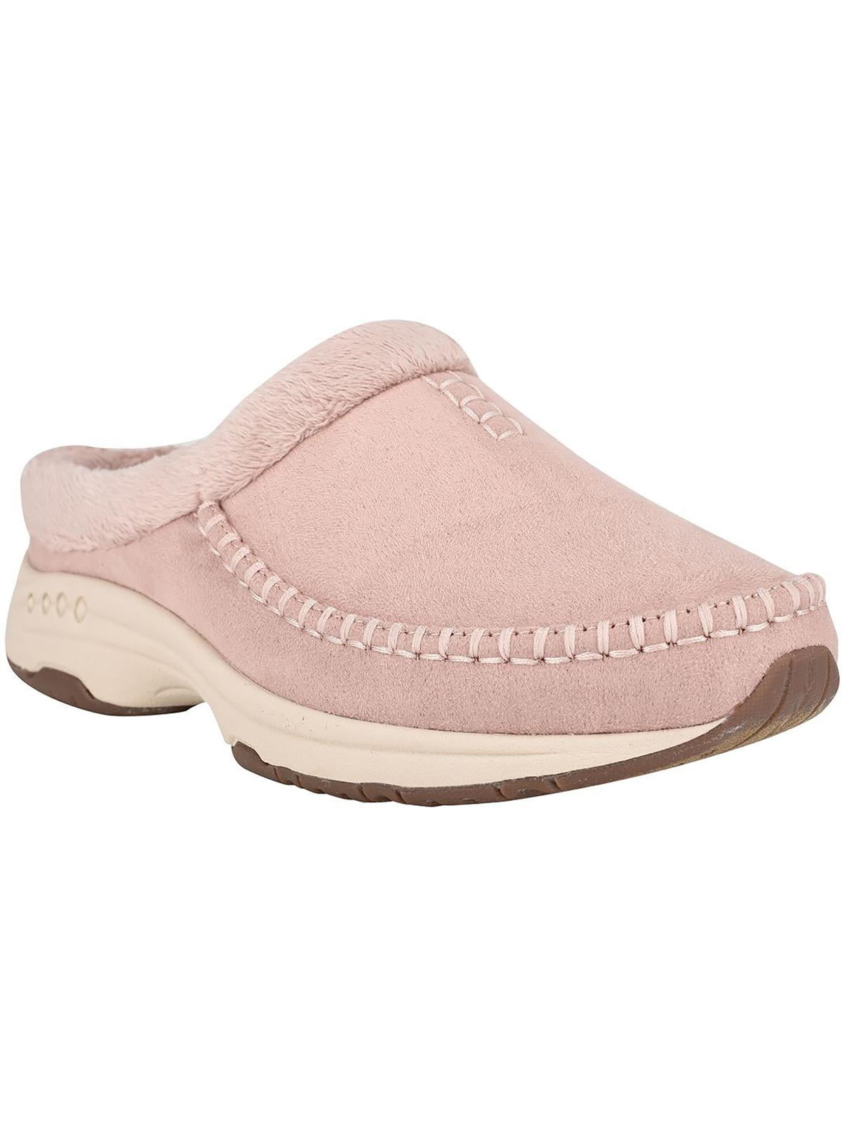 Easy Spirit Womens Travel Furr 2 Faux Fur Slip On Slip-On Sneakers ...