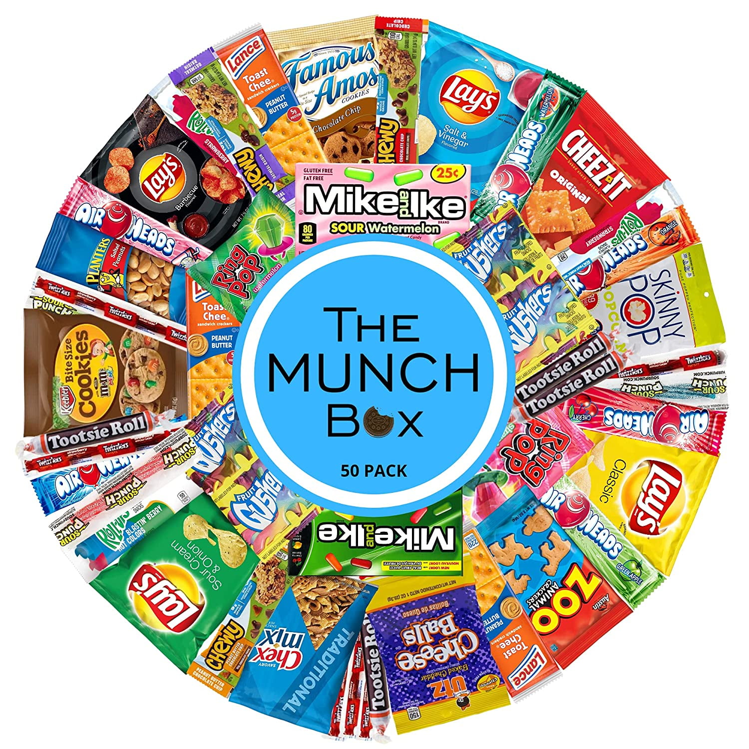 The Munch Box Snacks Variety Pack For Adults & Kids, (50 Count) Packs ...