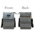 Wrapables Mini Crossbody Cell Phone Bag, Zip Top / Black Deco - Walmart ...