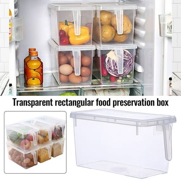Sorbus Plastic Storage Clear Bins with Lid, Stackable Pantry Organizer ...