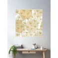 Calm Nature Pattern With Dandelions Poster Wall Art, Modern Wall Decor ...