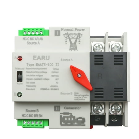 Compact Automatic Transfer Switch Electrical Selector Switches Dual ...
