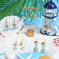 1Set DIY Turquoise & Alloy Earring Making Kit Mixed Color 4~40x0.5~20x0 ...