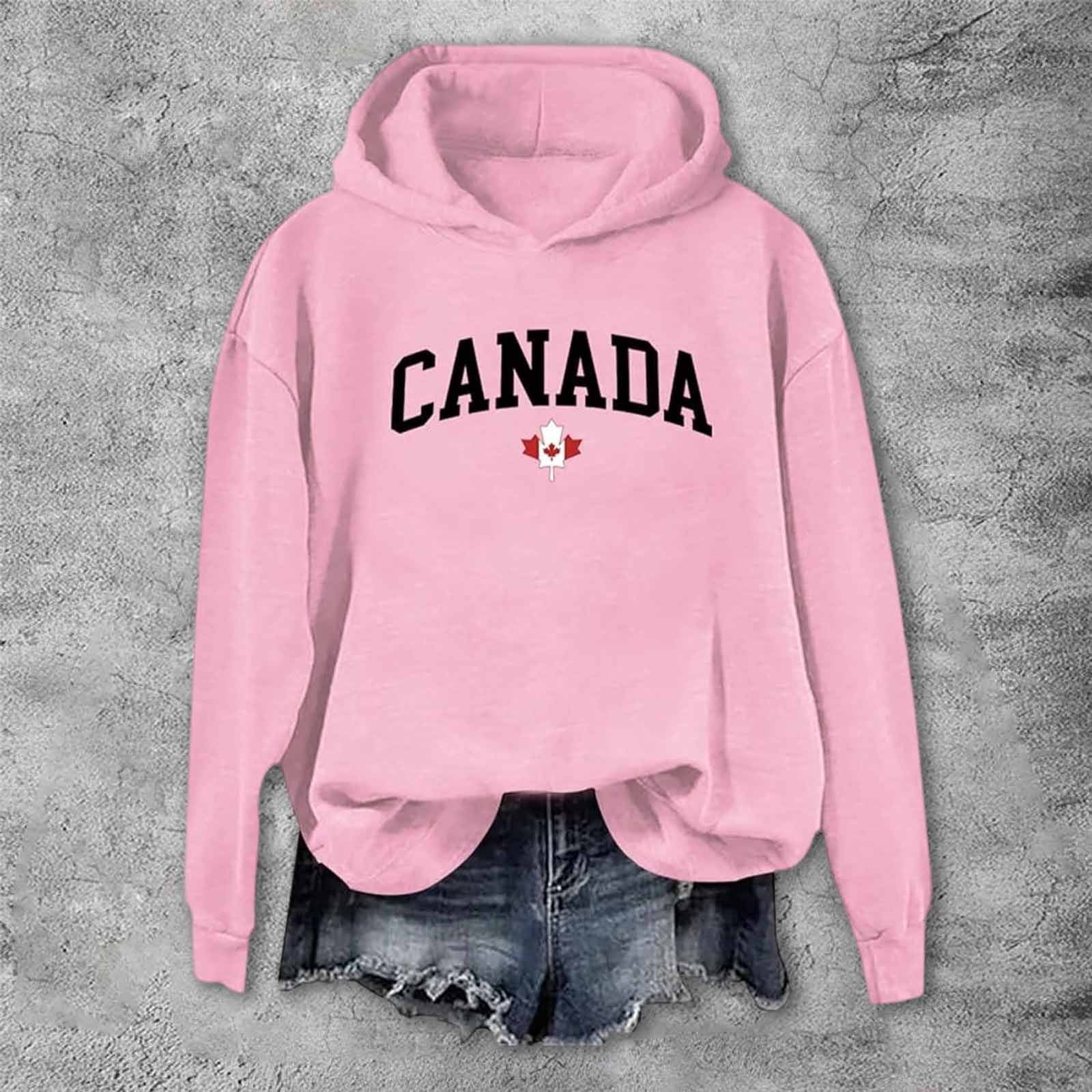 Click here for Prime Picks Apparel Canada Maple Leaf Sweatshirt F... prices