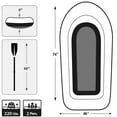 2-Person Inflatable Boat with Air Paddles, 74-inch Fishing Raft with ...