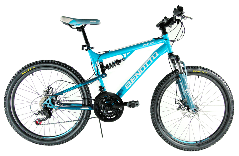Bicicleta BENOTTO Montaña DSTONE R24 21V Shimano Doble Susp azul BENOTTO DSTONE | Walmart en línea