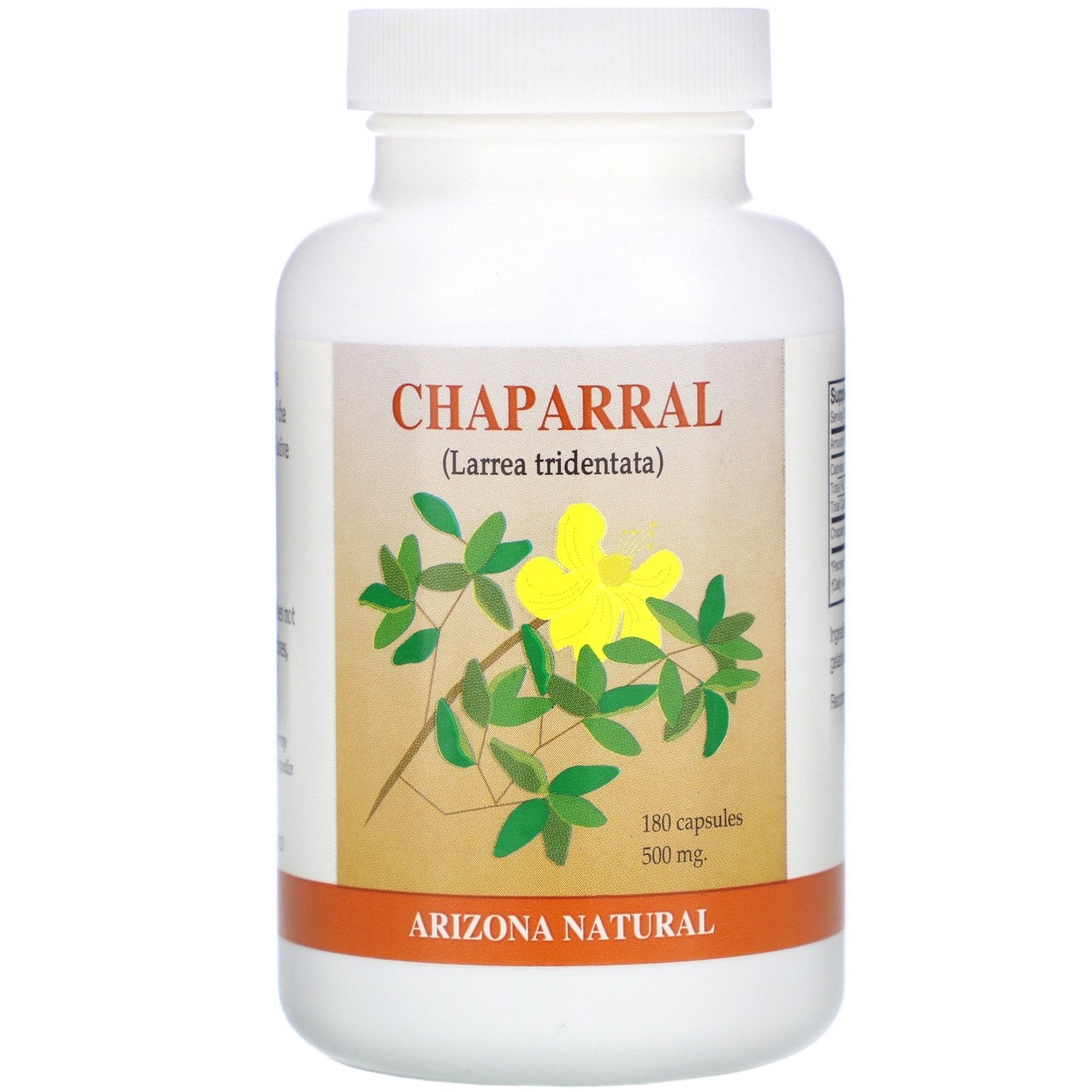 Arizona Natural - Chaparral 500 Mg. - 180 Capsules - Walmart.com