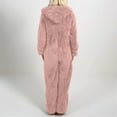 Blvb Womens Sherpa Zip Up Jumpsuit Fleece Onesie Fuzzy Pajama Plush