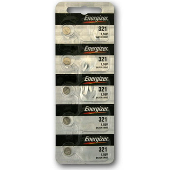 Energizer 321 Watch Batteries, SR616SW Battery Cell, Silver Oxide, 5 ...