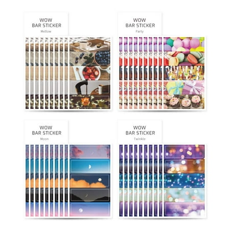 Monolike Wow Bar Sticker Photo A Set - Mini Size Cute Stickers, Square ...