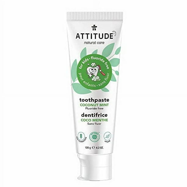 ATTITUDE Kids Fluoride-Free Toothpaste, Plant- and Mineral-Based ...