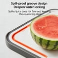 AOOOWER Double Sided Stainless Steel Kitchen Cutting Board Wheat Straw ...