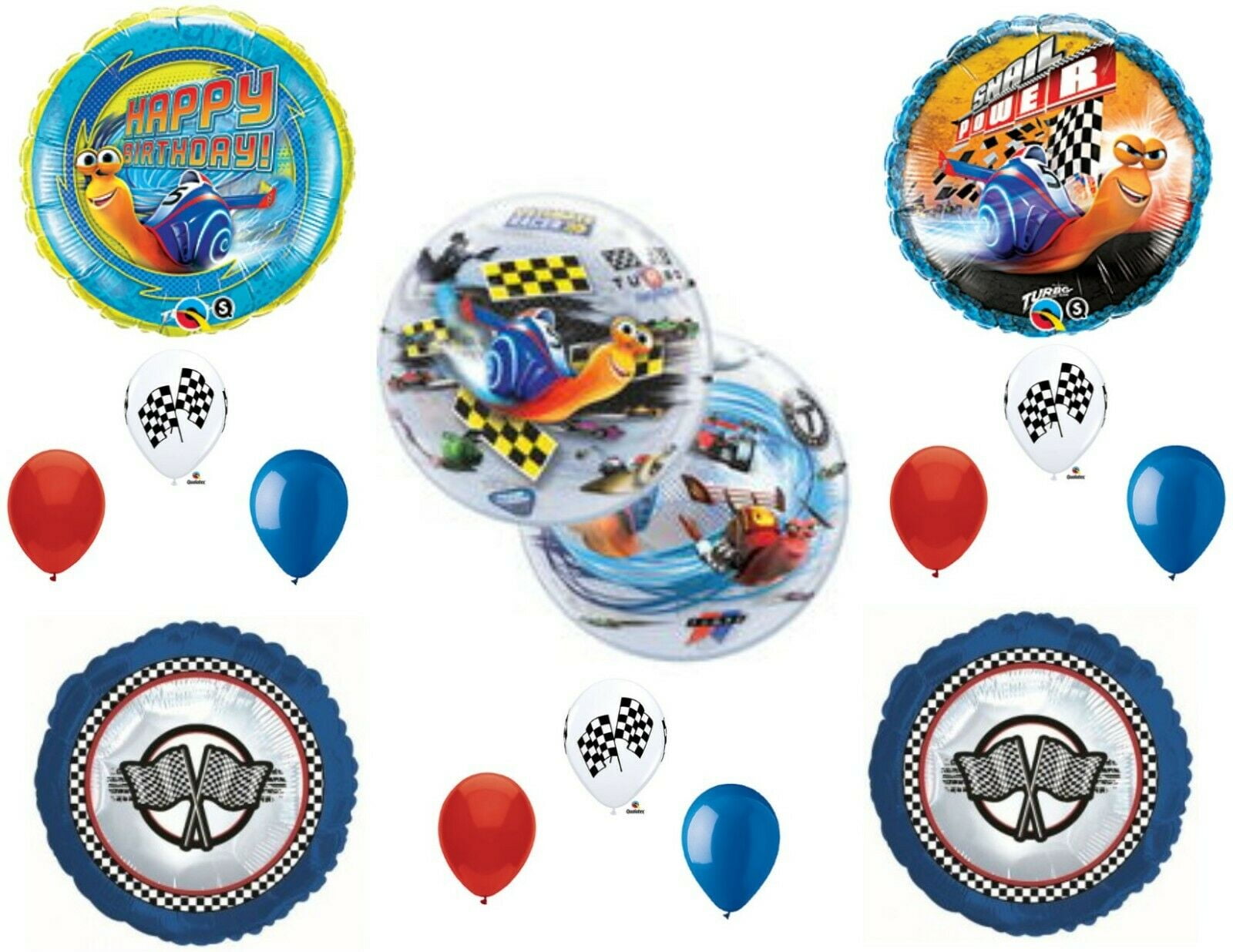 Turbo Birthday Party Balloons Decoration Supplies Disney Snail Movie ...