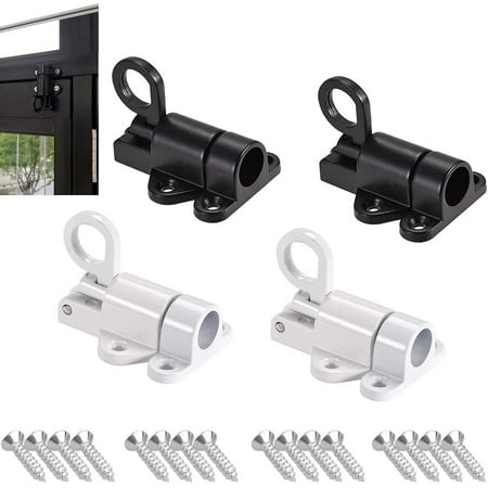 TILIYHELLO Exterior Window Latch, 4 Pieces Spring Loaded Latch Bolt ...