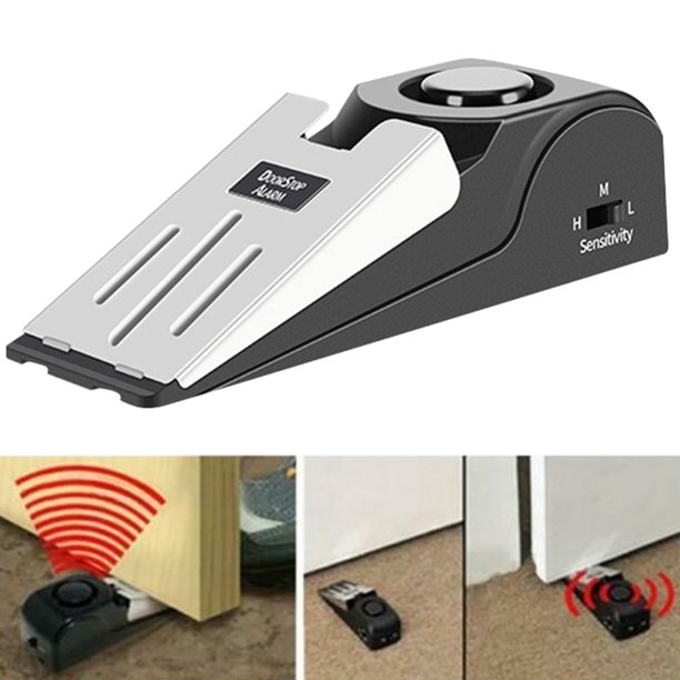 Super Loud Door Stop Alarm Anti-theft Mobile Security System 120dB 3 ...
