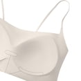 ATOYSOY Wireless Bras for Women No Underwire Thin Strap U Neck Seamless ...