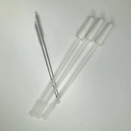 Glass Straw – 10pcs Mixed Color Bent Glass Straw Set, 8'' Reusable ...