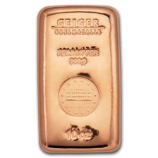 Geiger 1000g Poured Copper Square Bar - .9999 Fine, Exclusive to APMEX ...