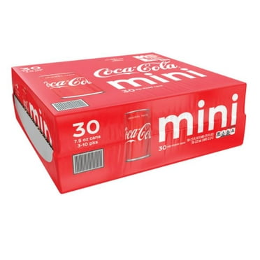 Coca-Cola Mini Cans, 8 Fluid Ounce (Pack of 30) - Walmart.com