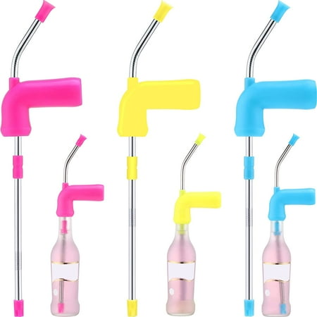 3 Pieces Beer Bong Snorkel Beer Drinking Funnel Beer Chugger Bottle ...