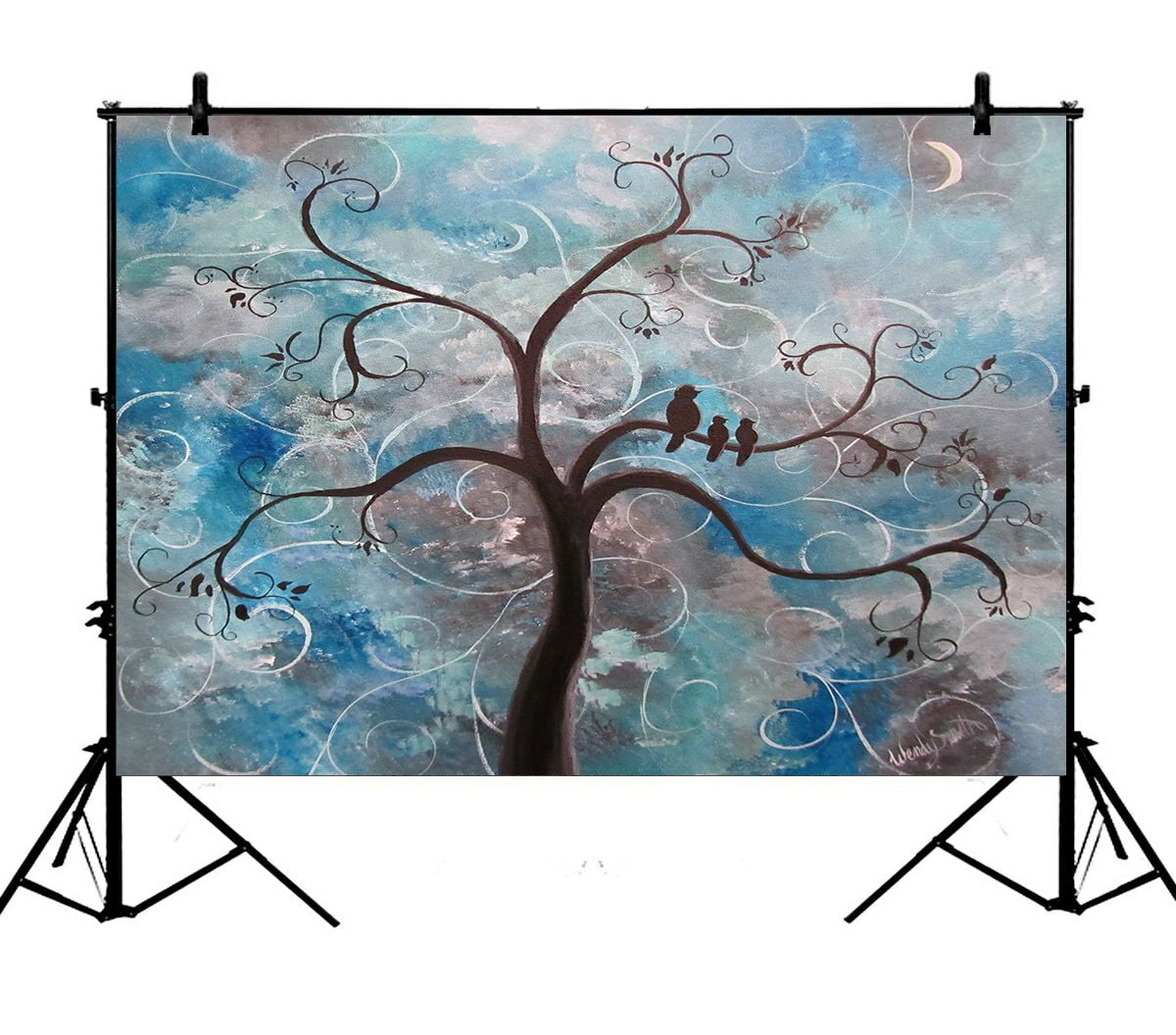 ZKGK 7x5ft Tree Art Polyester Photography Backdrop For Studio Prop ...