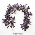 Artificial Purple Maple Leaf Rattan Garland 70 Inch, Halloween Autumn ...