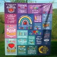 200-250g Inspirational Teacher Appreciation Gift Blanket - Soft, Preppy ...