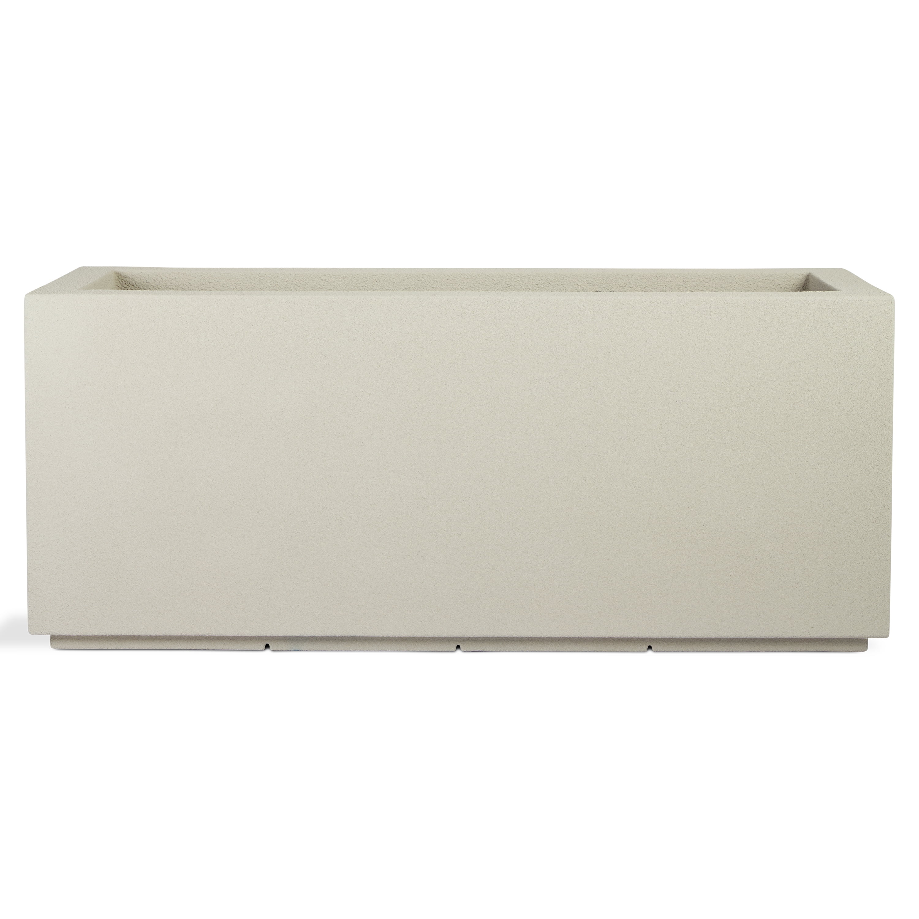 PolyStone Milan Tall Modern Outdoor/Indoor Rectangular Trough Planter ...