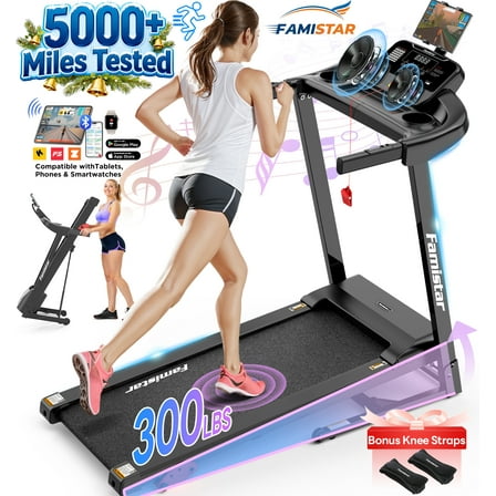 Foldable Electric Treadmill With Adjustable Incline , 265LBS Capacity ...
