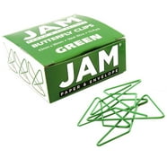 JAM Paper Jumbo Paper Clips, Teal Blue, 1 inch, 75/Pack - Walmart.com