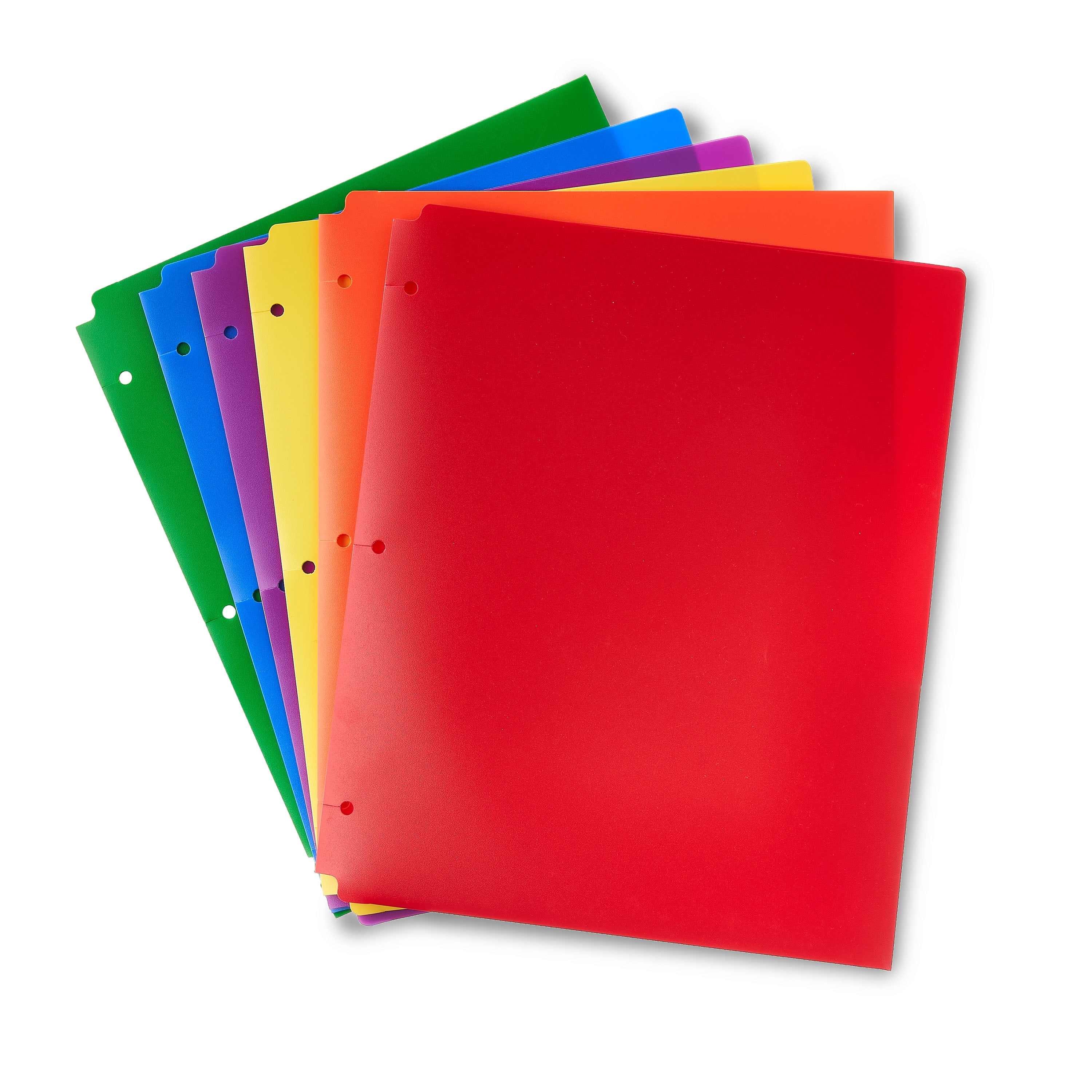 Pen+Gear Poly 2-Pocket Folders, Assorted Colors, 50 Pack - Walmart.com