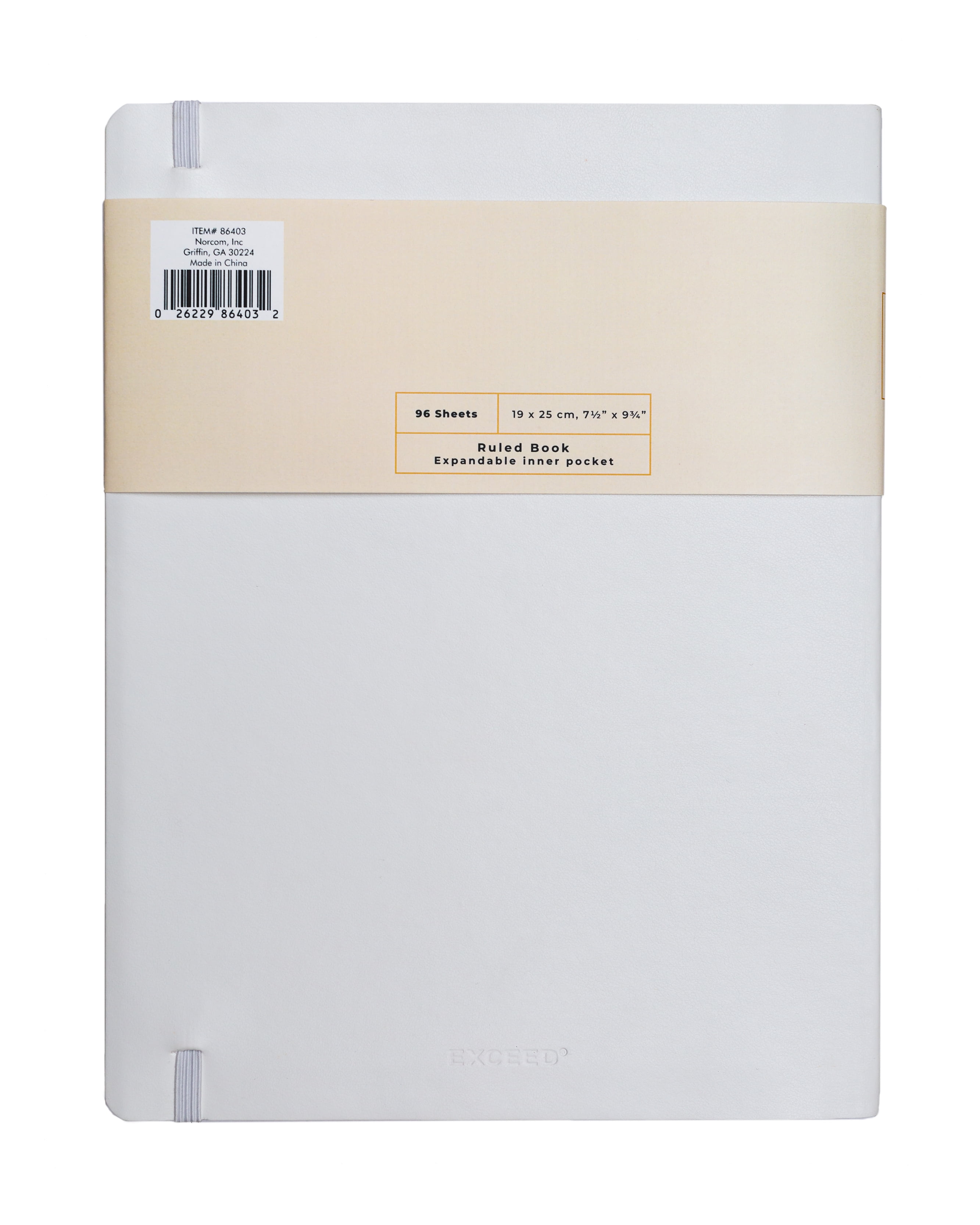 Exceed Large Ruled Journal, White, 96 Sheets, 78 GSM Exceed Large Ruled Journal, White, 96 Sheets, 78 GSM